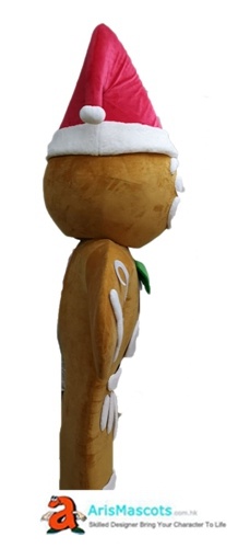 Gingerbread man mascot costume for Christmas cartoon mascot character ...